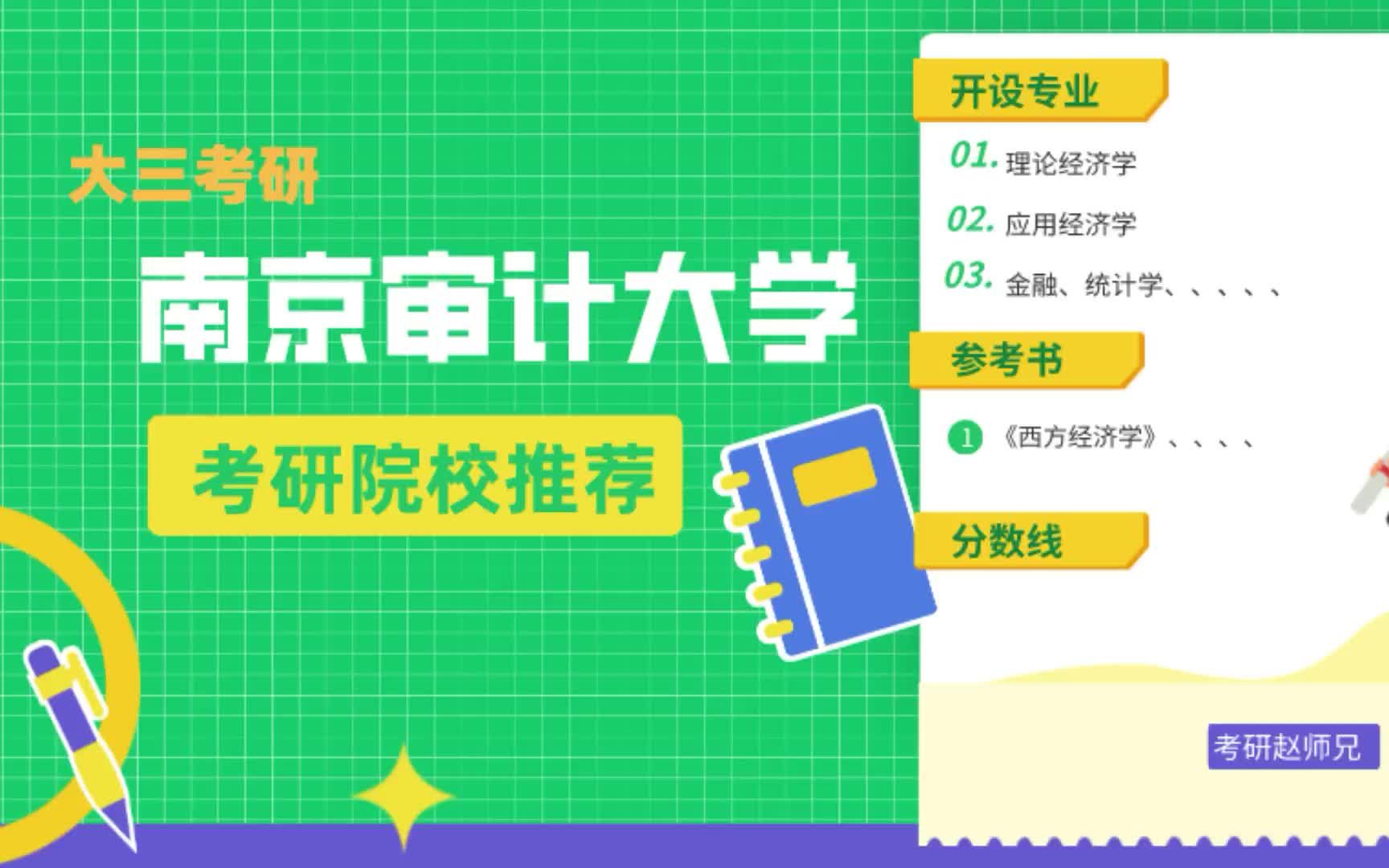 南京审计大学经济学考研信息