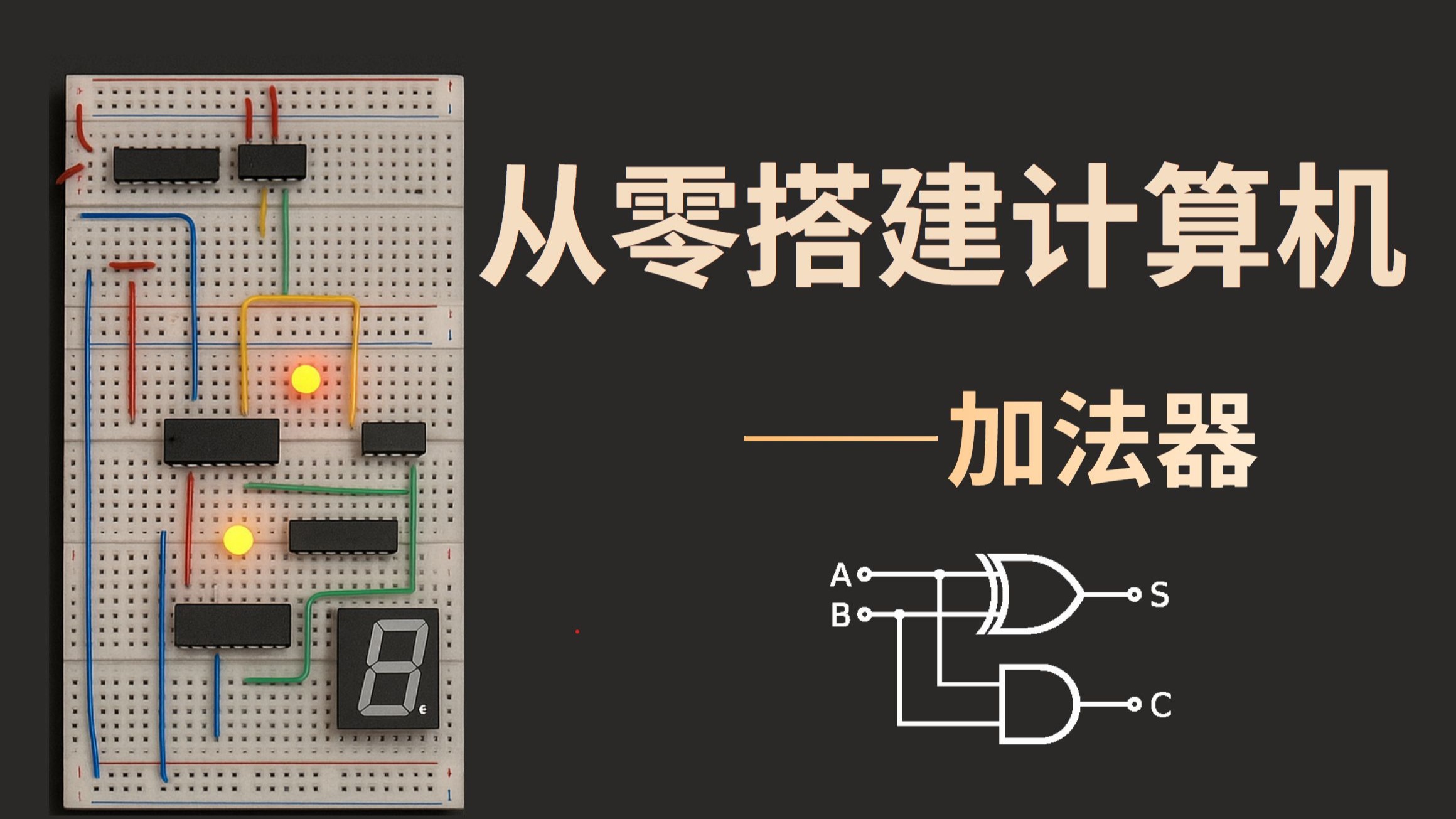 [从零搭建计算机保姆级教程02]——加法器原理