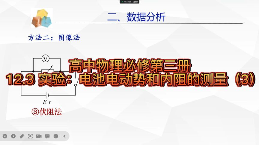 高中物理必修第三册12.3实验:电池电动势和内阻的测量(3)