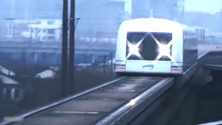 上海磁悬浮列车,感受一下它430KM的时速
