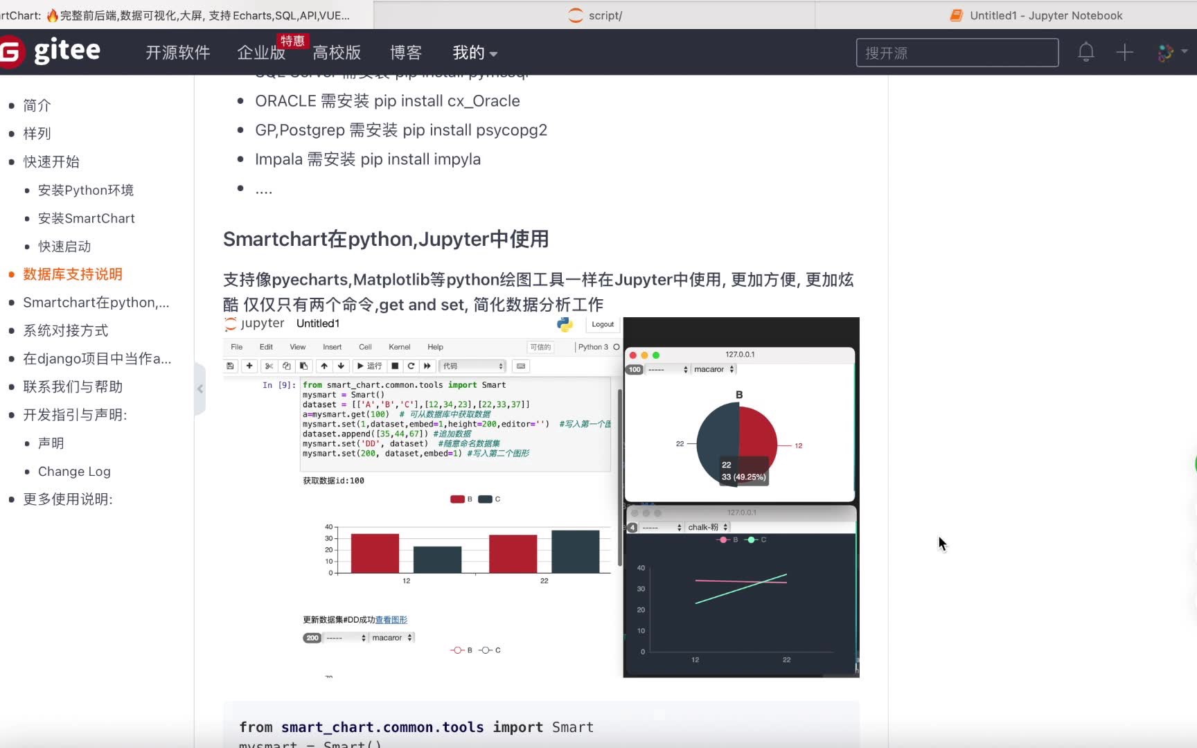 Python可视化神器比pyecharts更方便的smartchart使用指南, 干货