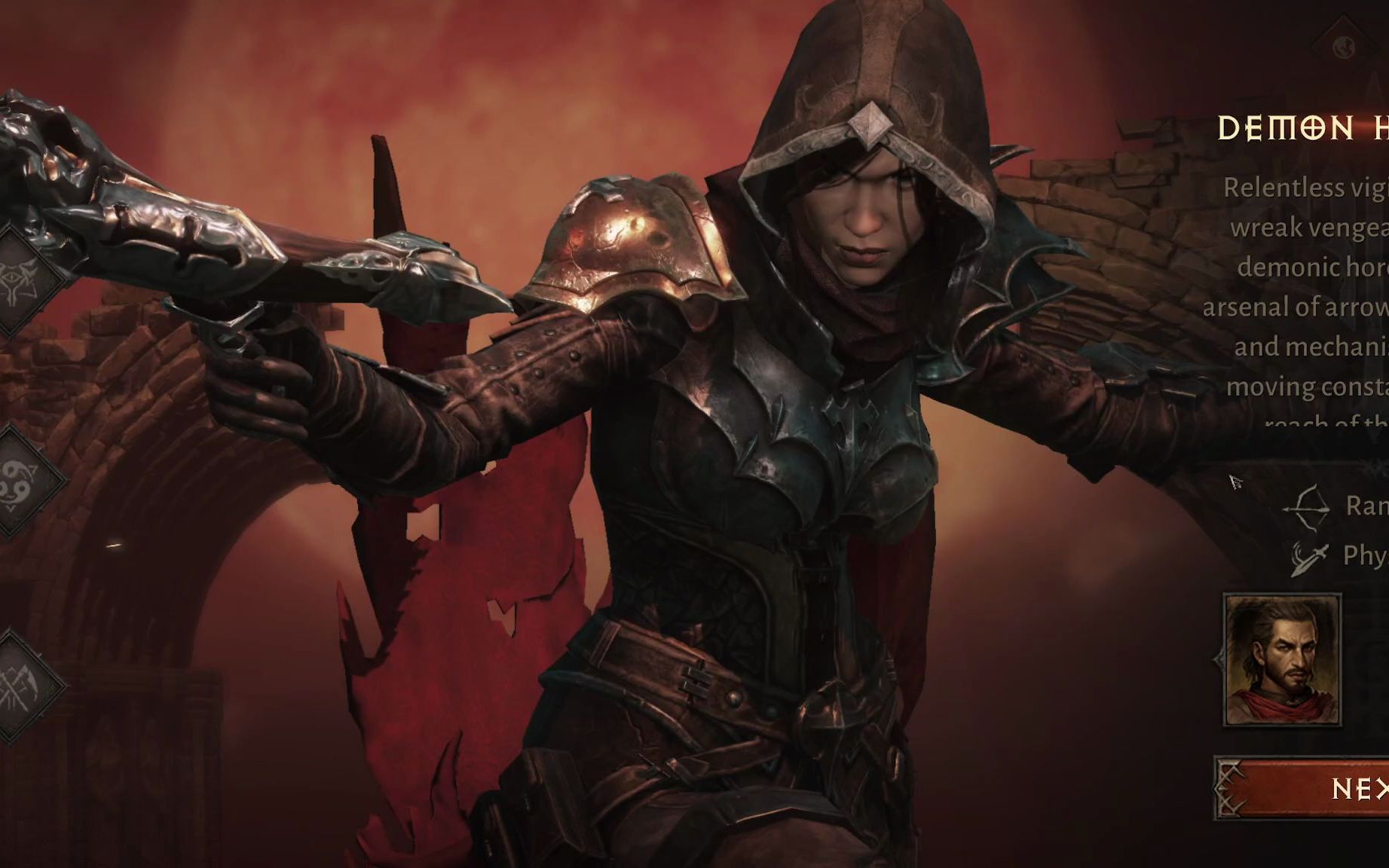 暗黑破坏神不朽-PC端-全职业选取界面演示