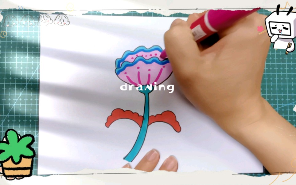 各种小花的画法#简笔画#花朵绘画#儿童画#少儿美术#简笔画教程