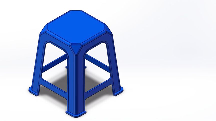SolidWorks实体建模之凳子