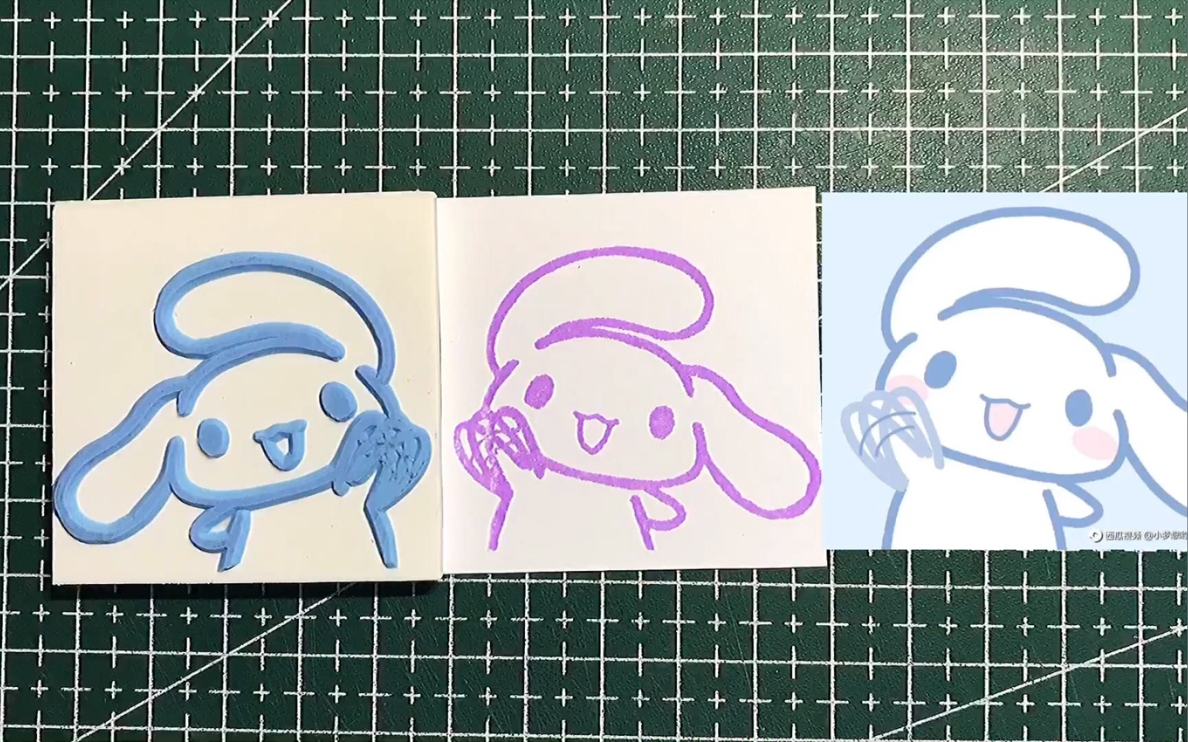 【橡皮章雕刻】可揭橡皮。粉丝投稿玉桂狗,如侵权立马删稿。