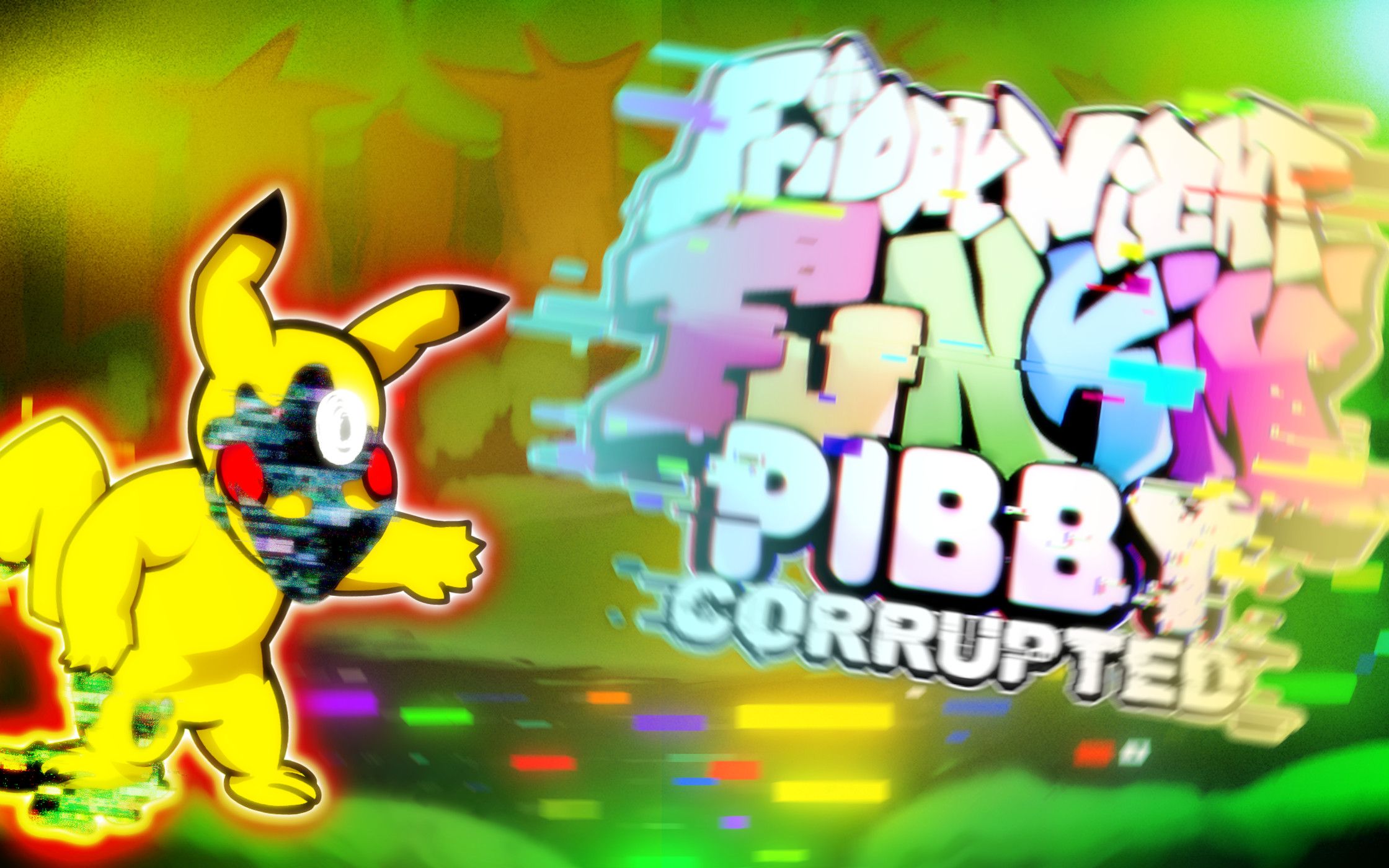 【已取消】错误化皮卡丘!优质Mod VS Pibby Pikachu X FNF 部分流程