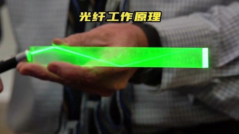 细小的光纤是怎么传输图像信息出去的光纤通讯技术原理。#光纤通信#...