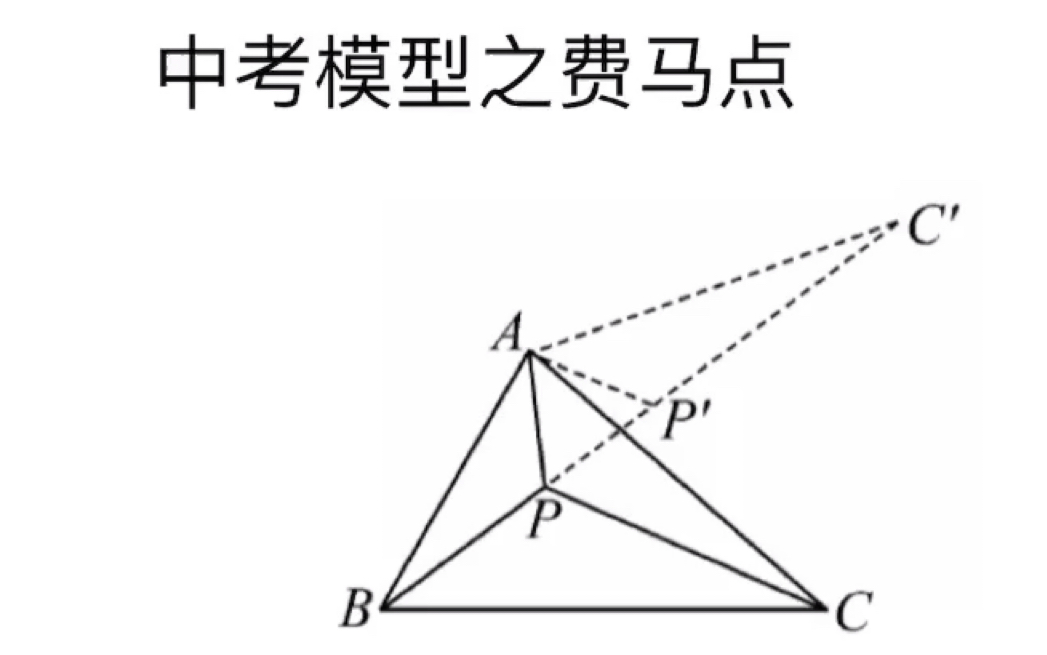 中考模型之费马点证明!