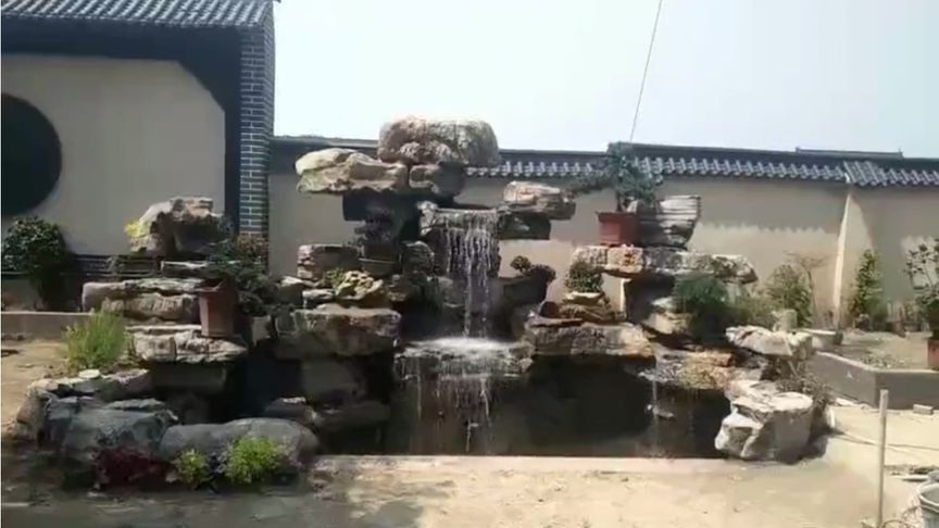 灵璧石假山设计,鱼池过滤系统