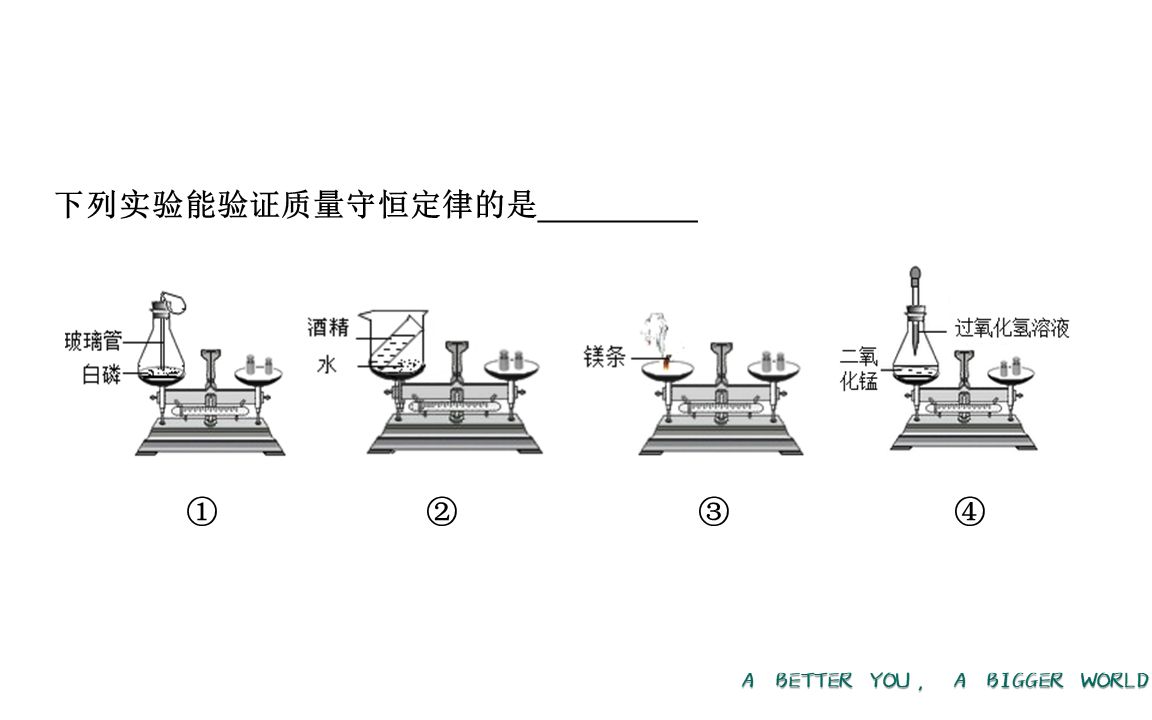 质量守恒定律的验证实验