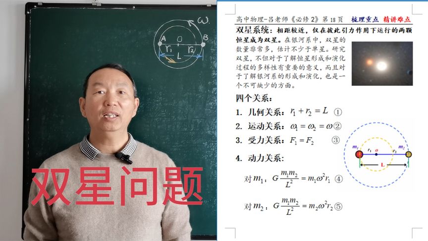 高中物理 必修2 第二十四讲 双星及多星问题