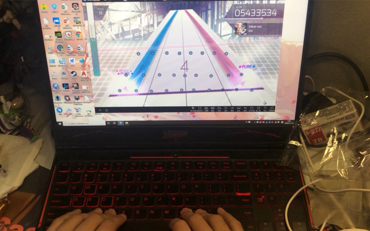 【ARCAEA】尝试用电脑模拟器打arc是不是搞错了什么 inkar-usi 键盘元