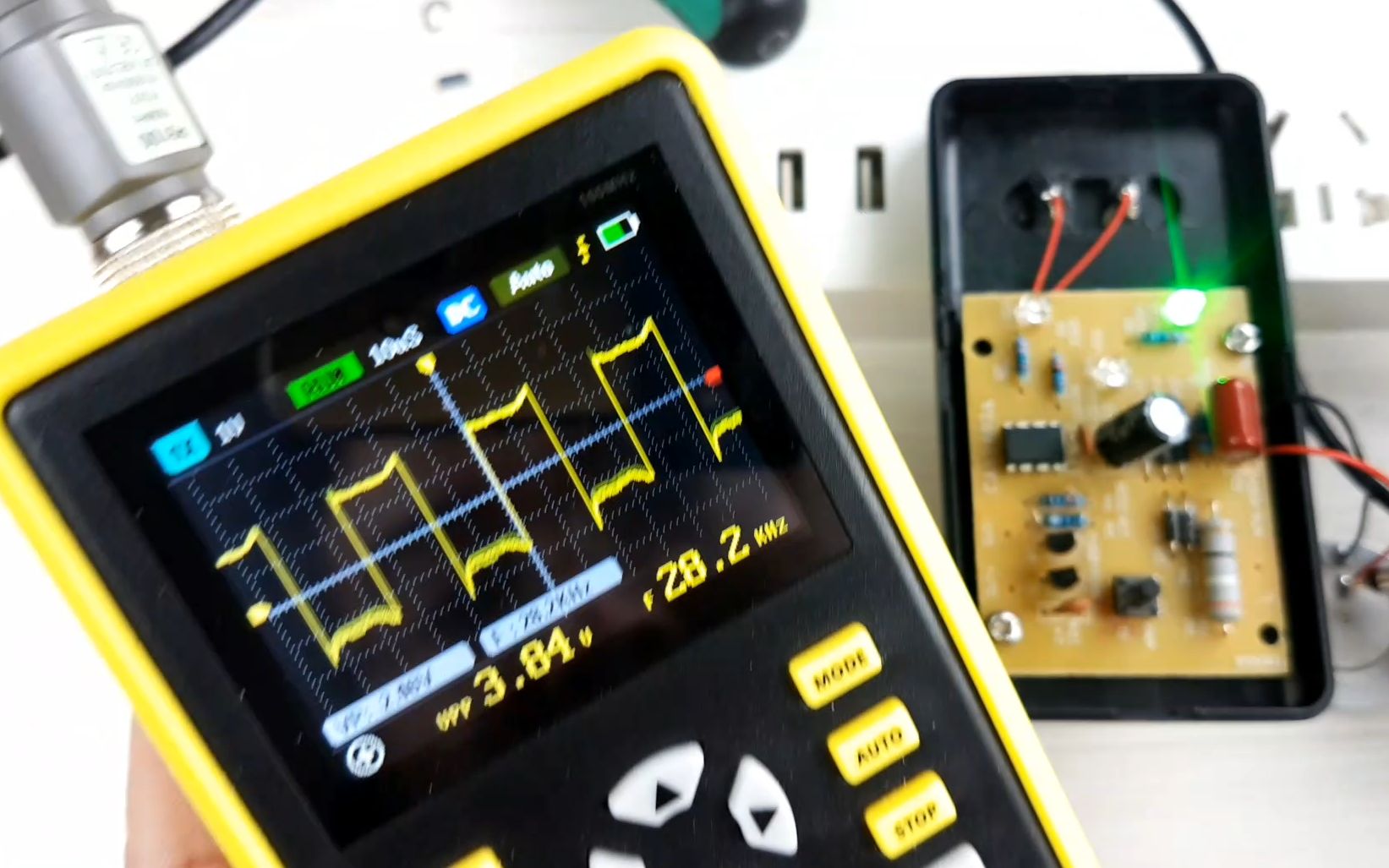 超声波驱鼠器,拆开用示波器量波形,站在老鼠的角度分析是否管用