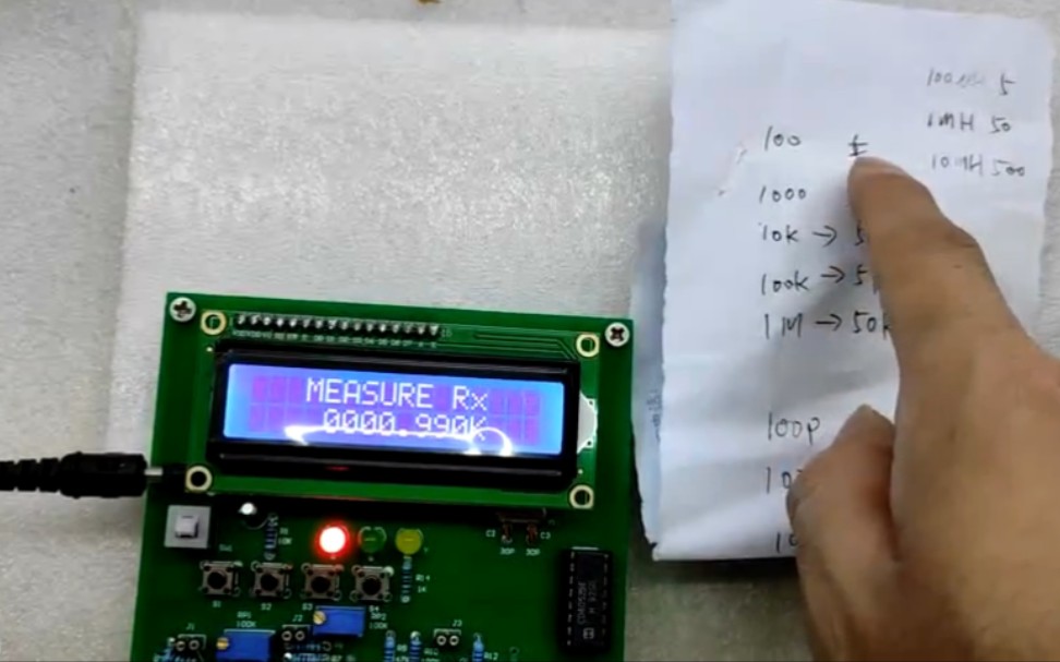 单片机电阻电容电感测量测试仪 RCL RLC LRC 测量测试