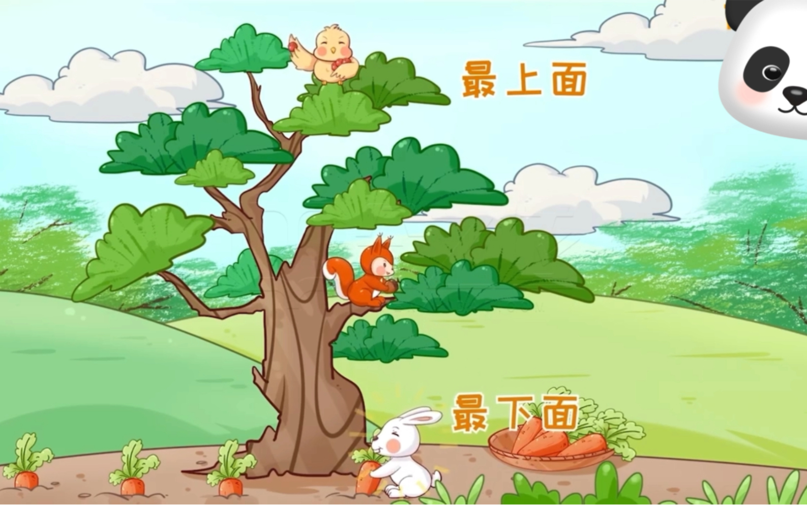 看动画学习一年级数学 位置与顺序