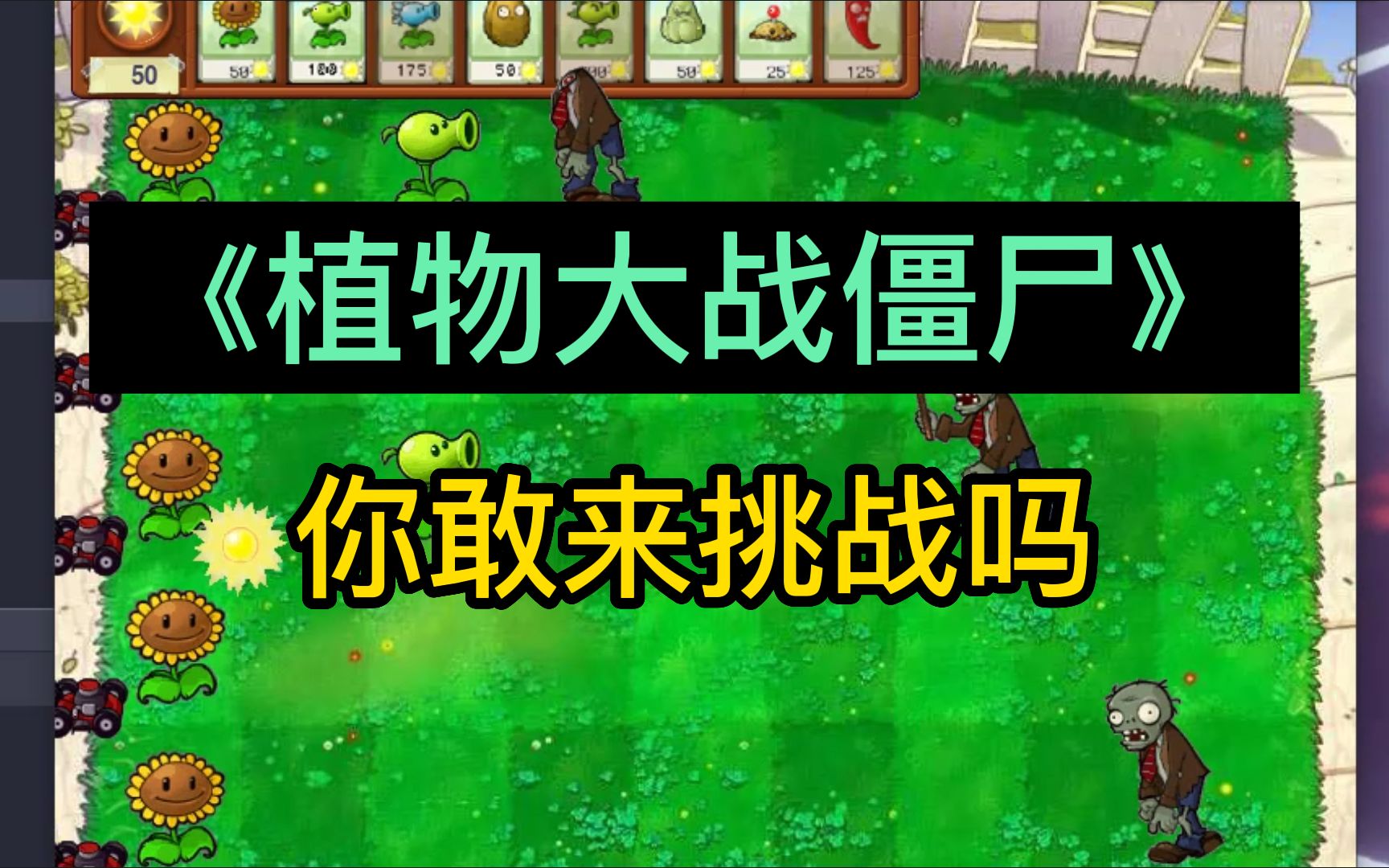 用Python代码写出来的植物大战僵尸小游戏,敢挑战的来!