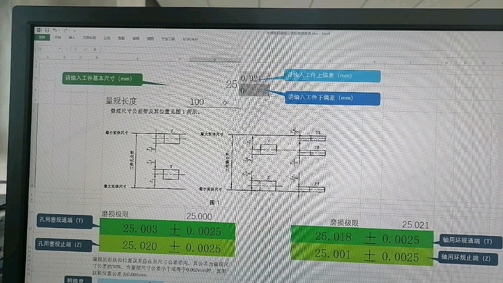 通止规公差标准速查表