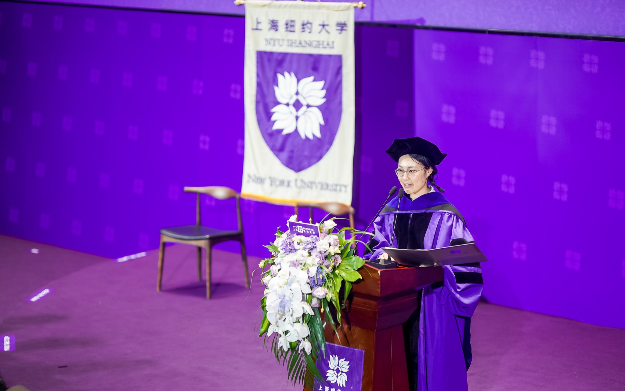 神经科学博士毕业生李刘骏骊上纽大2023研究生毕业典礼发言