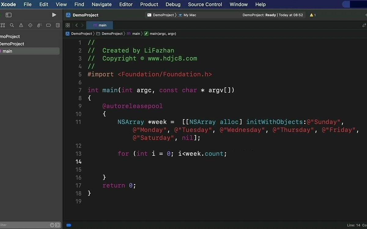 1-16流程控制:for-in循环语句的使用 [Objective-C应用开发教程]