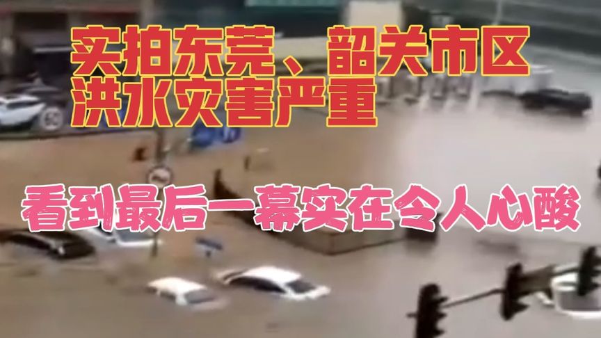 实拍东莞、韶关市区洪水灾害严重,看到最后一幕实在令人心酸!