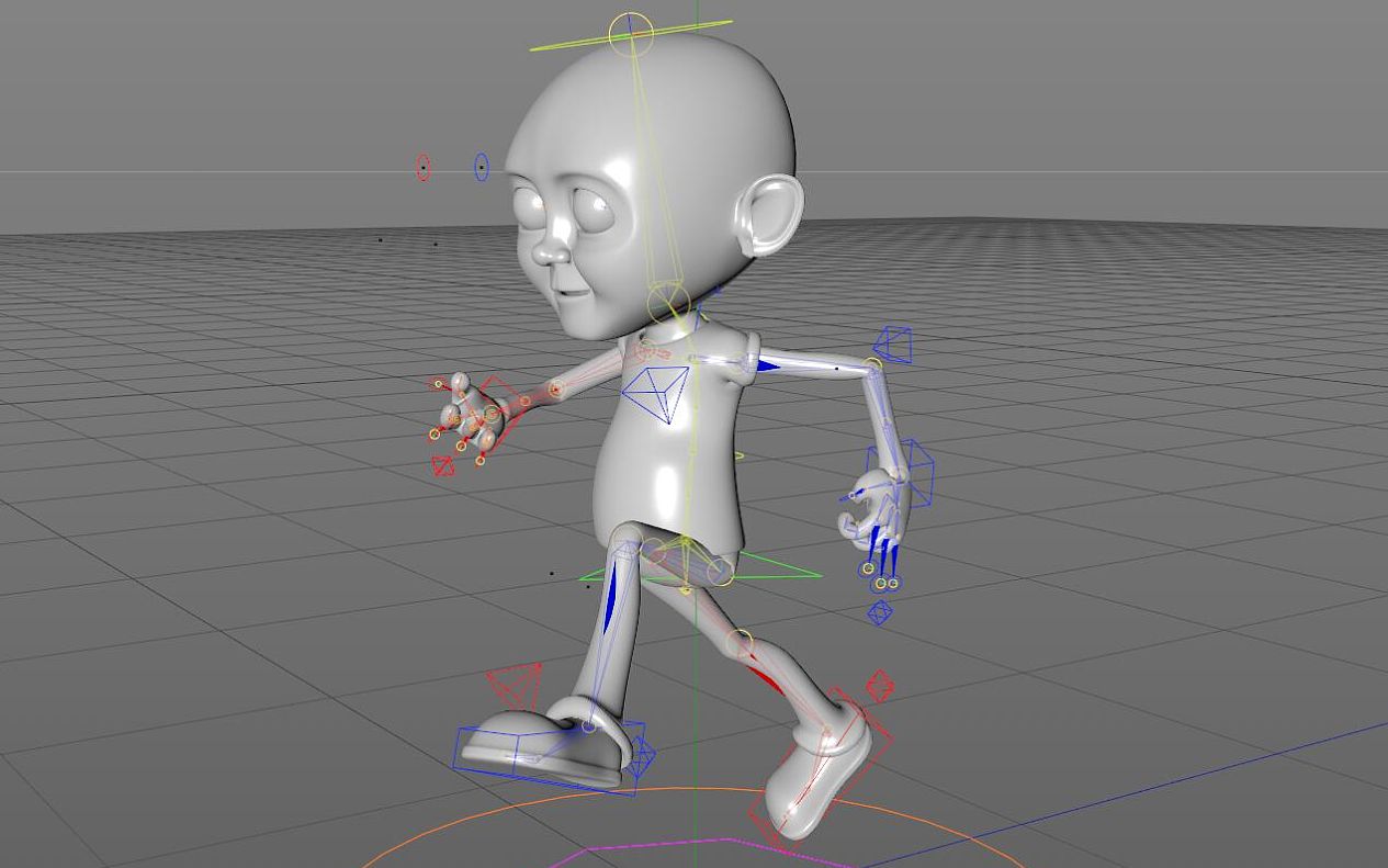 C4D构建动画动态角色 C4D教程