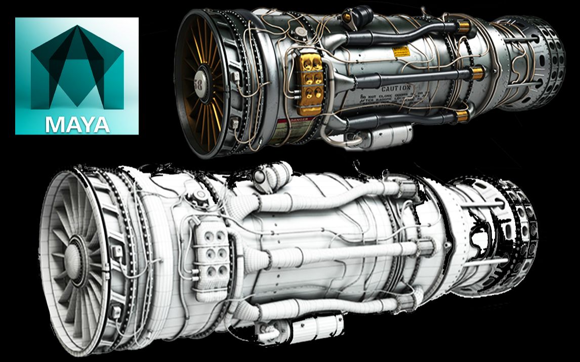 【Maya游戏建模】次世代道具"火箭炮"模型制作,3D武器建模全流程...