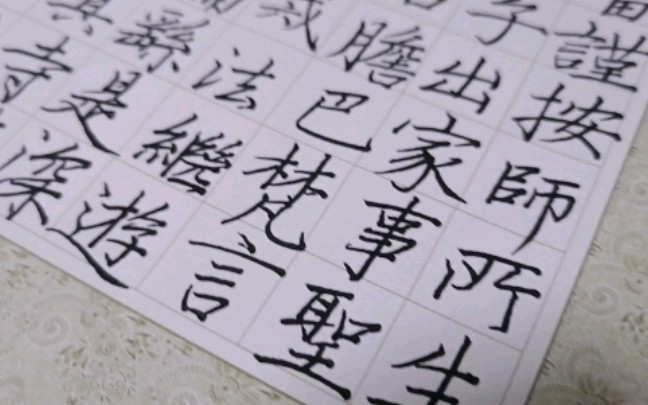 硬笔临写.楷书《胆巴碑》