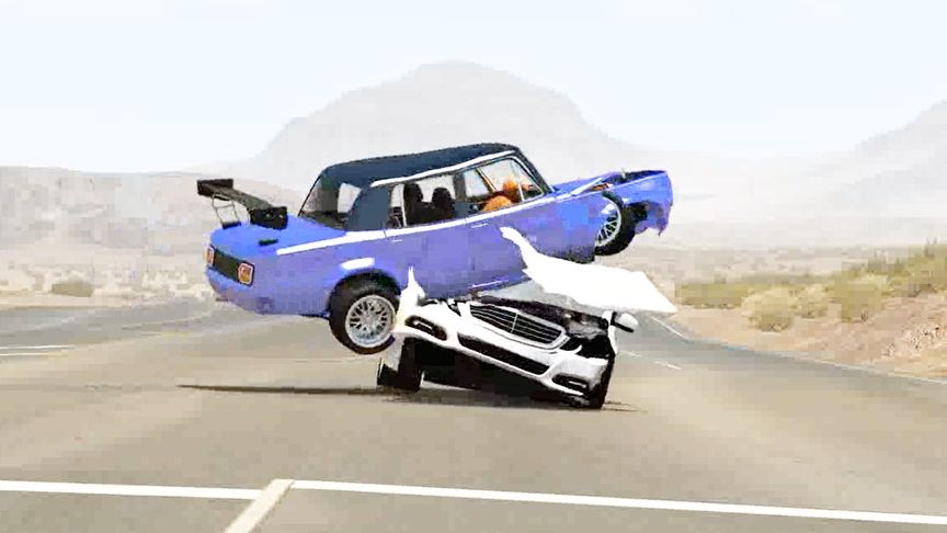 BeamNG:汽车各种毁灭般的汽车碰撞测试,检测驱动和车体的抗击性