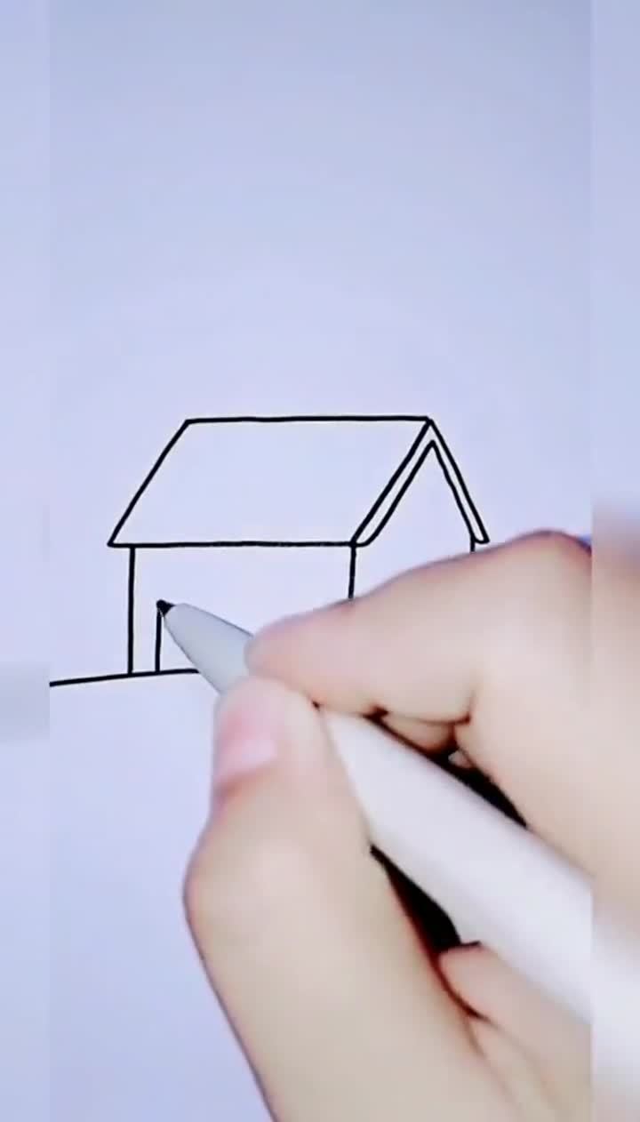 幼儿园简笔画~风景画画 热门 绘画 儿童画 .