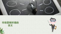 市场分析与市场营销分析模型 第3集 市场营销环境的概述