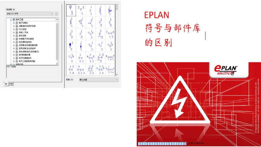 电气设计EPLAN中的部件库与符号,有什么区别和联系