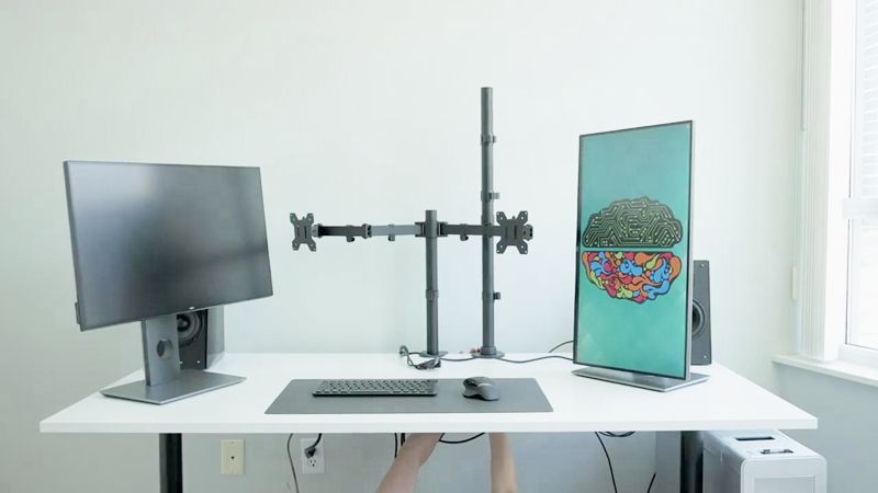 这几种双显示器的摆设方法简直了!