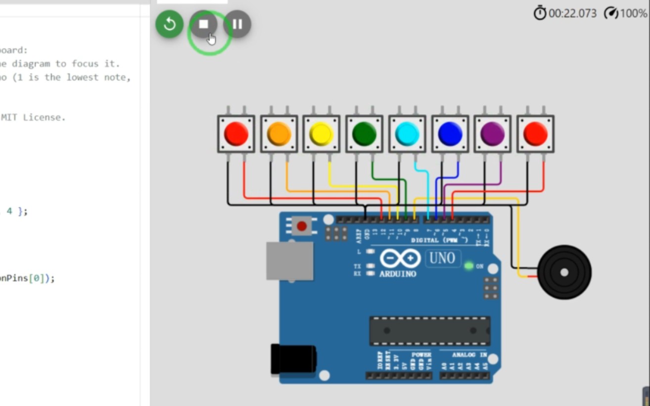 【Wokwi在线仿真】【Arduino单片机】简易电子琴