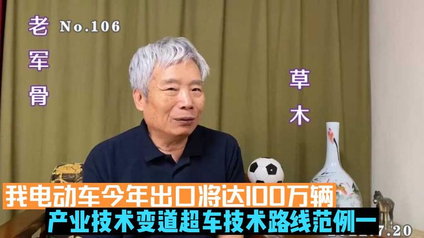 我电动车今年出口将达100万辆,产业技术换道发展技术路线的实践
