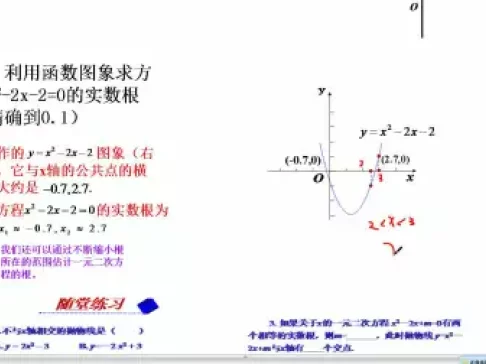 二次函数 与一元二次方程的关系