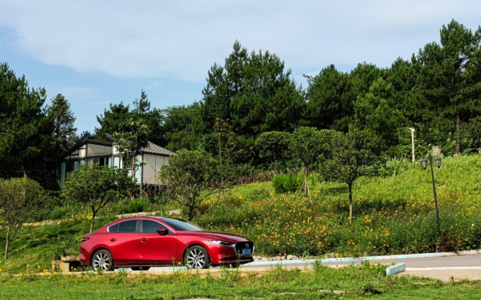 手动模式拨片换挡-马自达3跑山第一视角