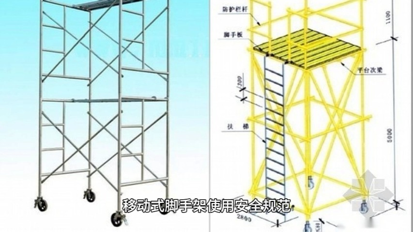 移动式脚手架使用安全规范2