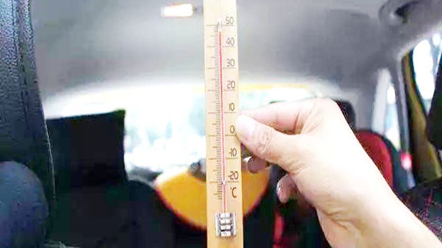 实测高温暴晒车内30分钟已近70度 打火机爆炸行车记录仪自动关机