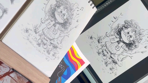 【AI人工智能草稿生成插画】画好的草稿,你还在苦苦上色吗?其实用AI...