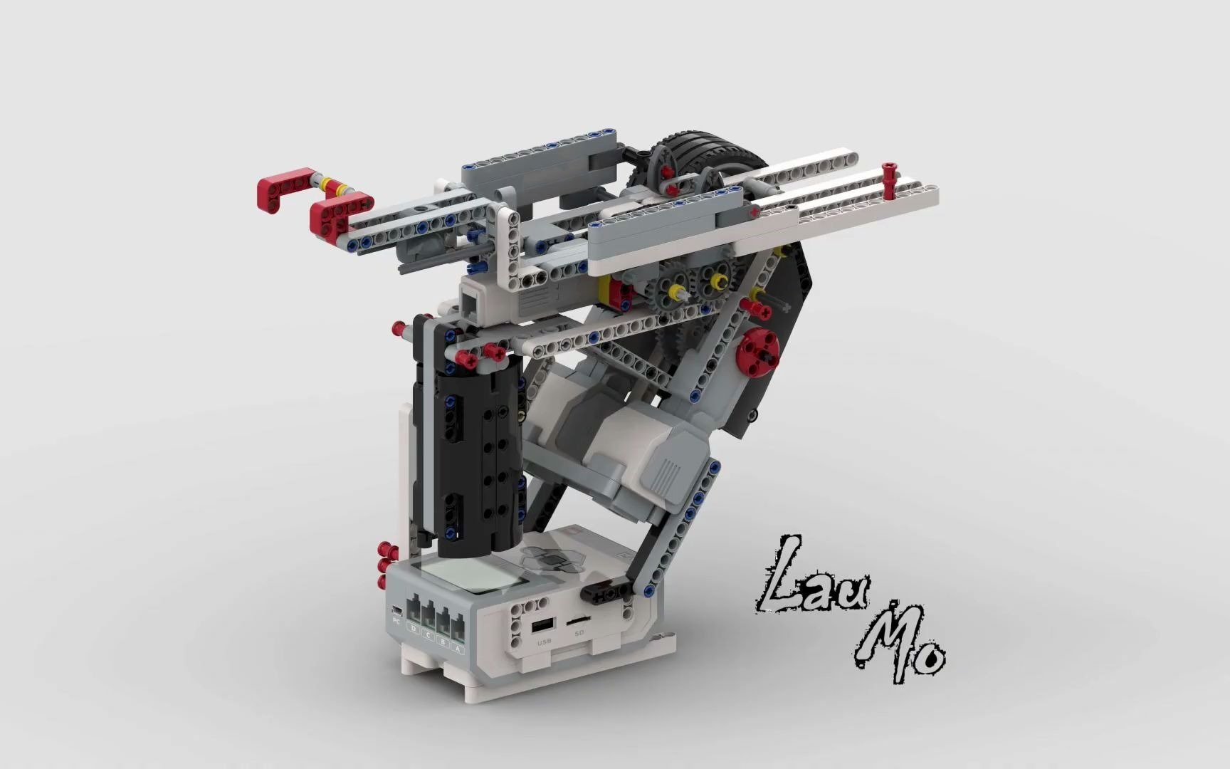 【Lau Mo】作品LEGO乐高EV3卡牌枪-搭建指南