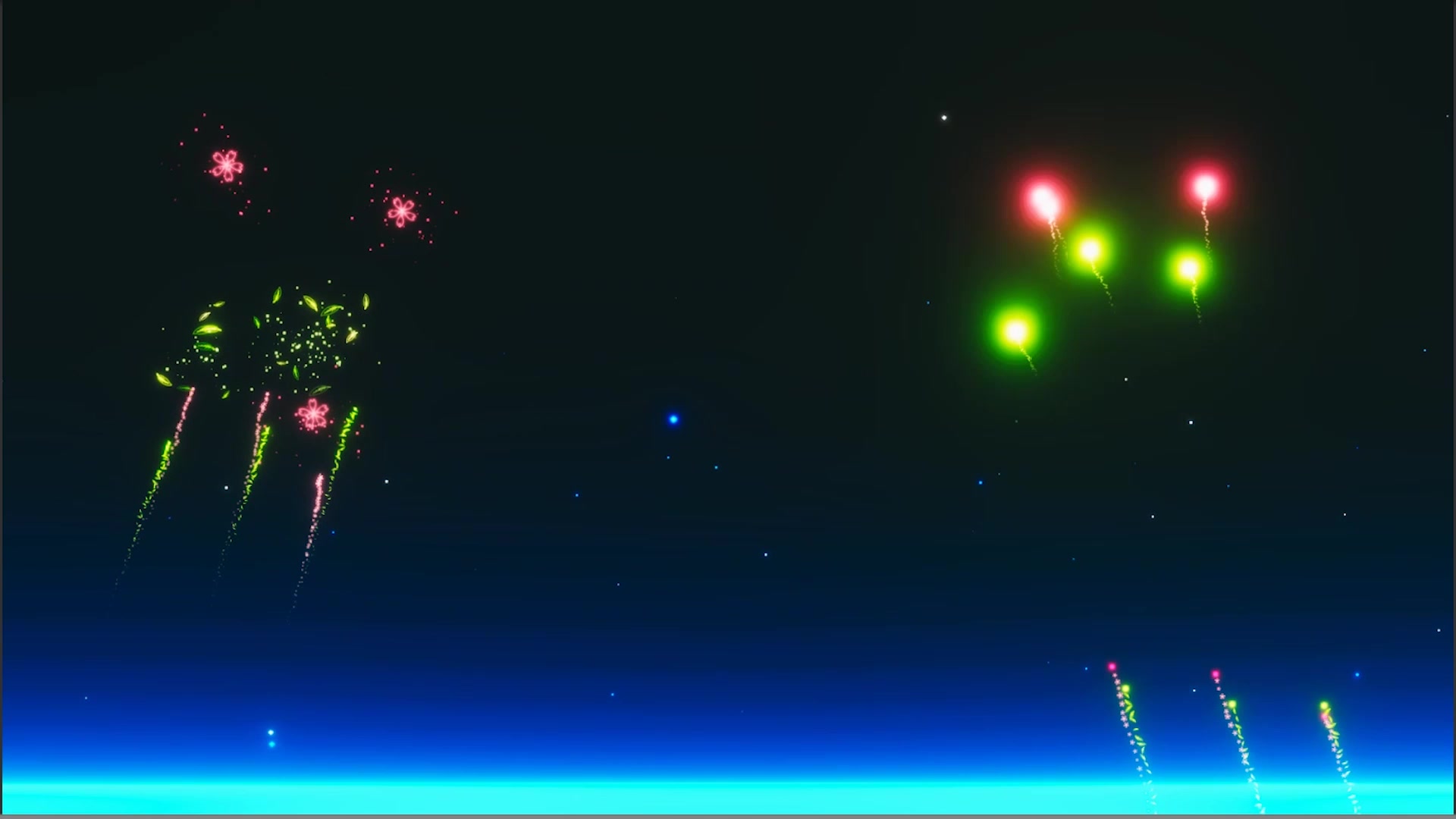 使用Unity3D粒子系统制作的烟花晚会