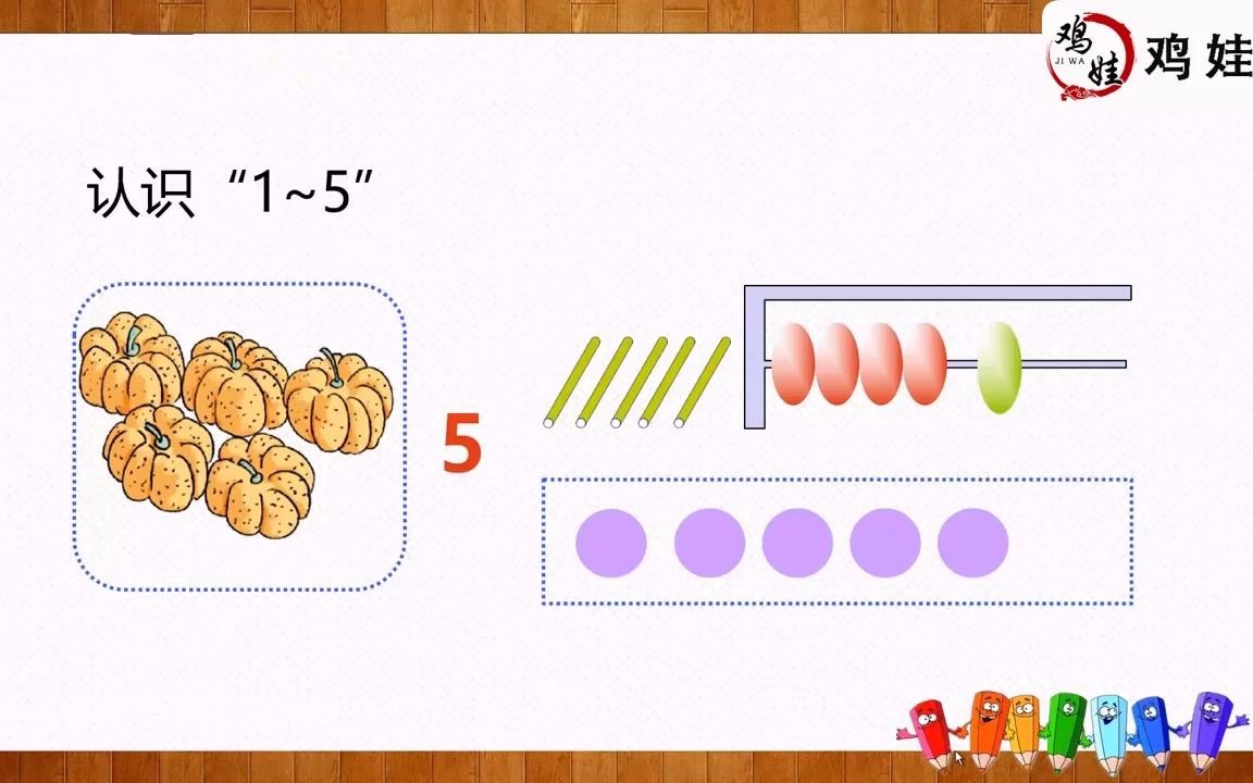 【鸡娃网】3.1 1～5的认识-一年级上册数学同步课(人教版·新)