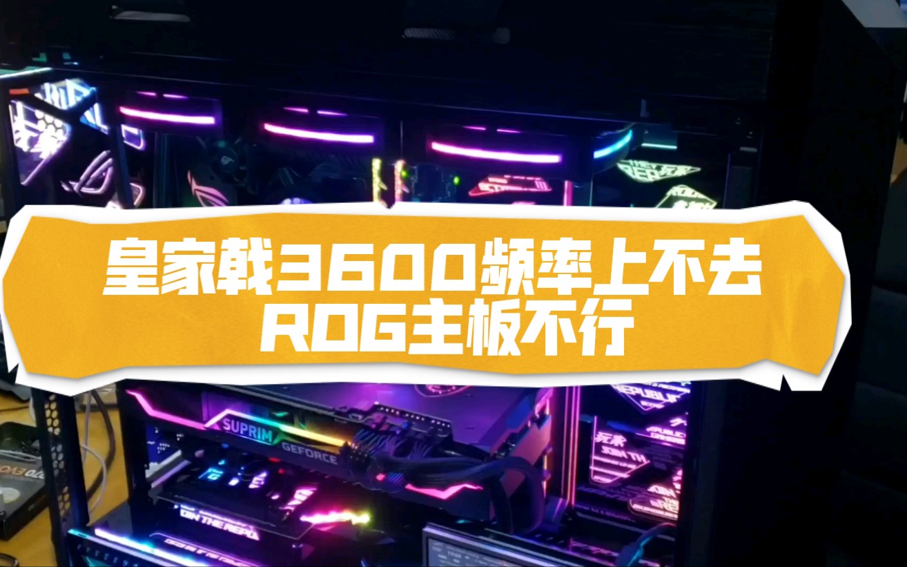 3600频率的皇家戟居然在Rog z490-e 上翻车了?你敢信?