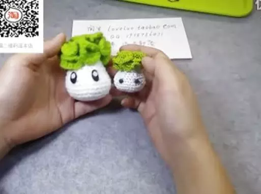 【洛洛部落】白菜编织视频教程,钩针白菜编织,简单钩针,编织入门