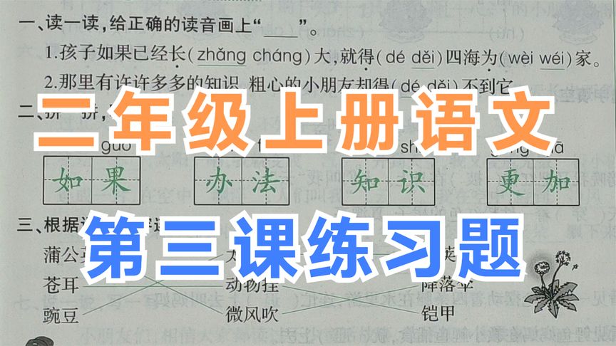 二年级《植物妈妈有办法》练习题:传播种子的方法是重点,要牢记