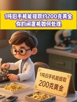 1吨旧手机能提取约200克黄金,你的闲置机如何处理#手机 #旧手机 #旧...