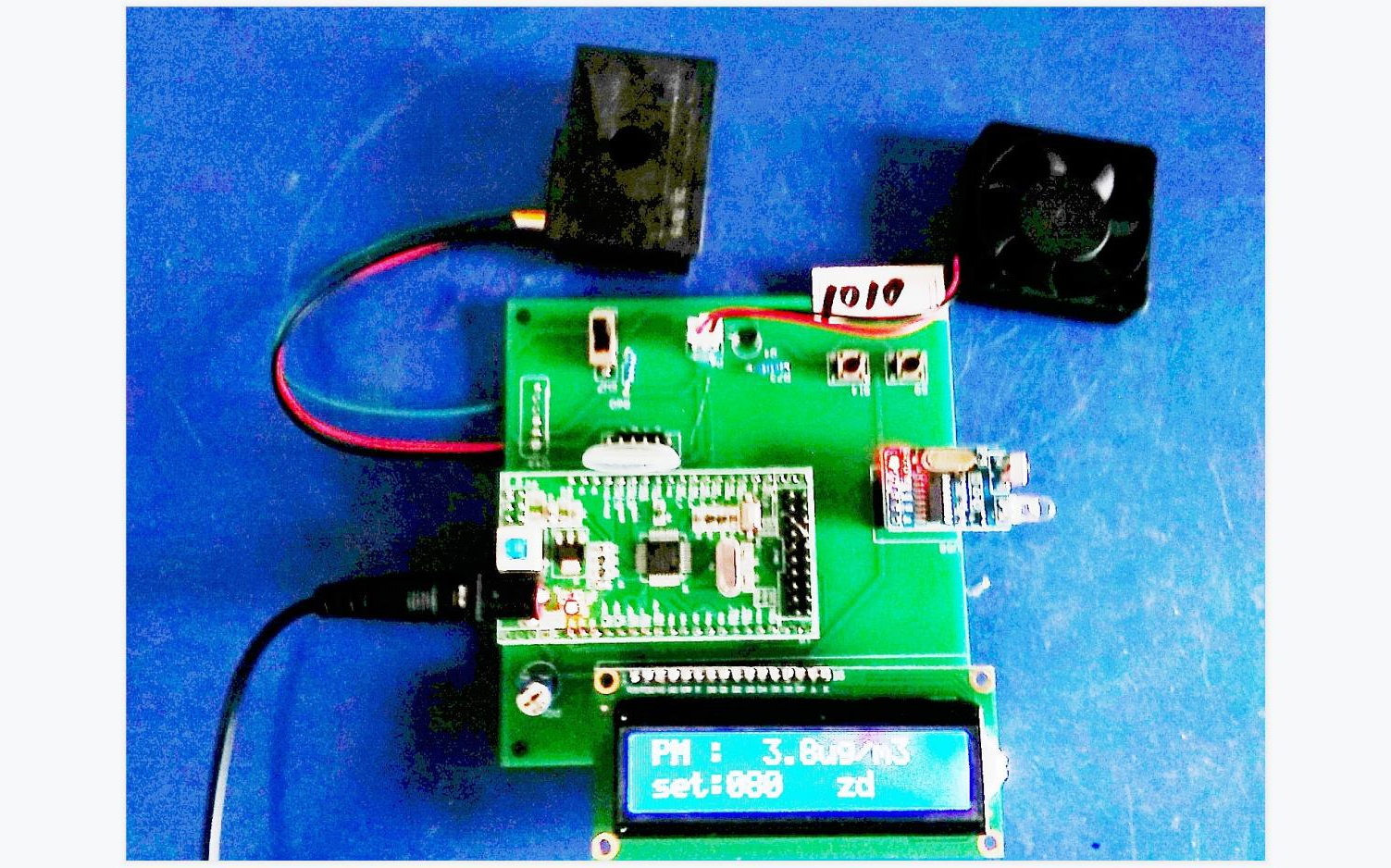 基于STM32单片机的空气净化器空气质量检测仪设计-LCD1602-PM2.5...