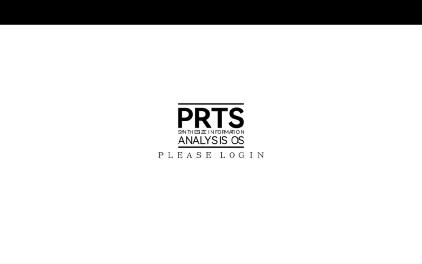 PRTS开机动画_明日方舟