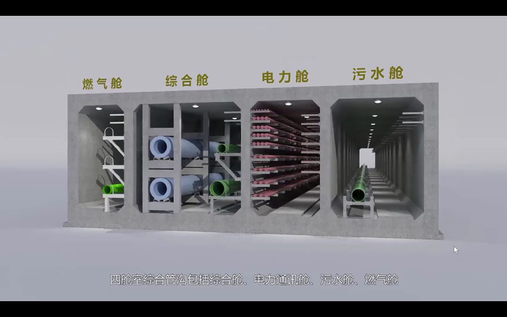 【分享】BIM汇报动画—新疆乌鲁木齐高新区综合管廊BIM汇报