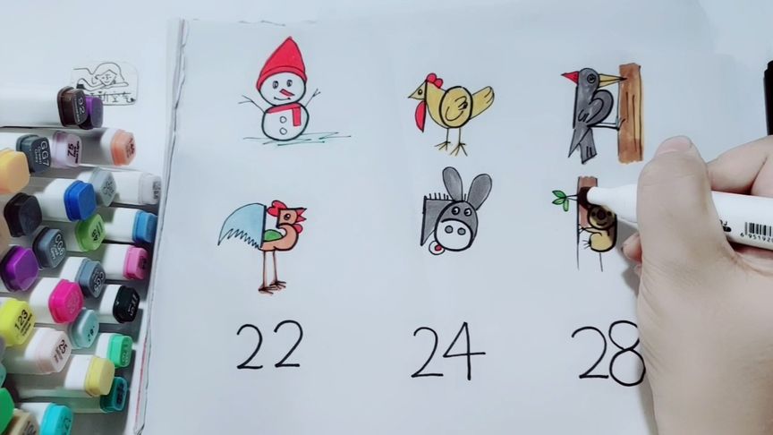 数字简笔画,你喜欢那个?